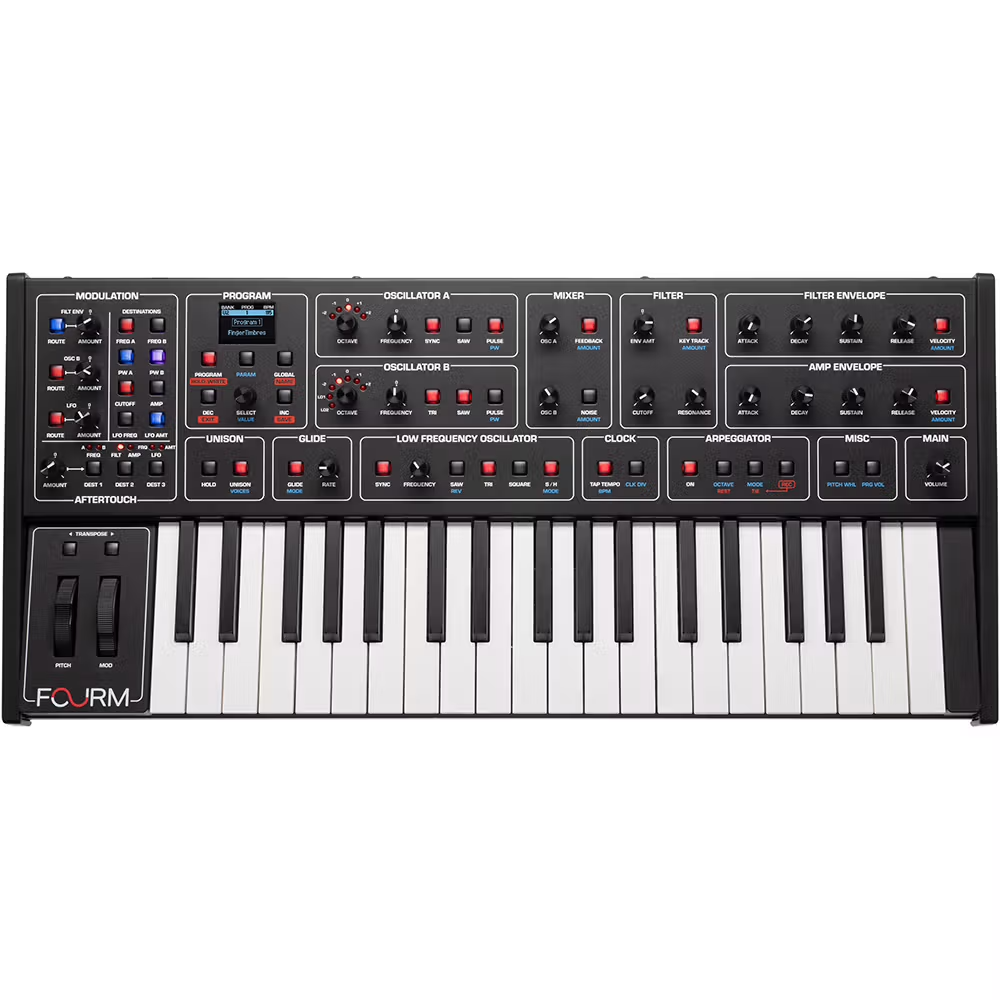 Sequential Fourm - 4-Voice Analog Synthesizer with Polyphonic Aftertou