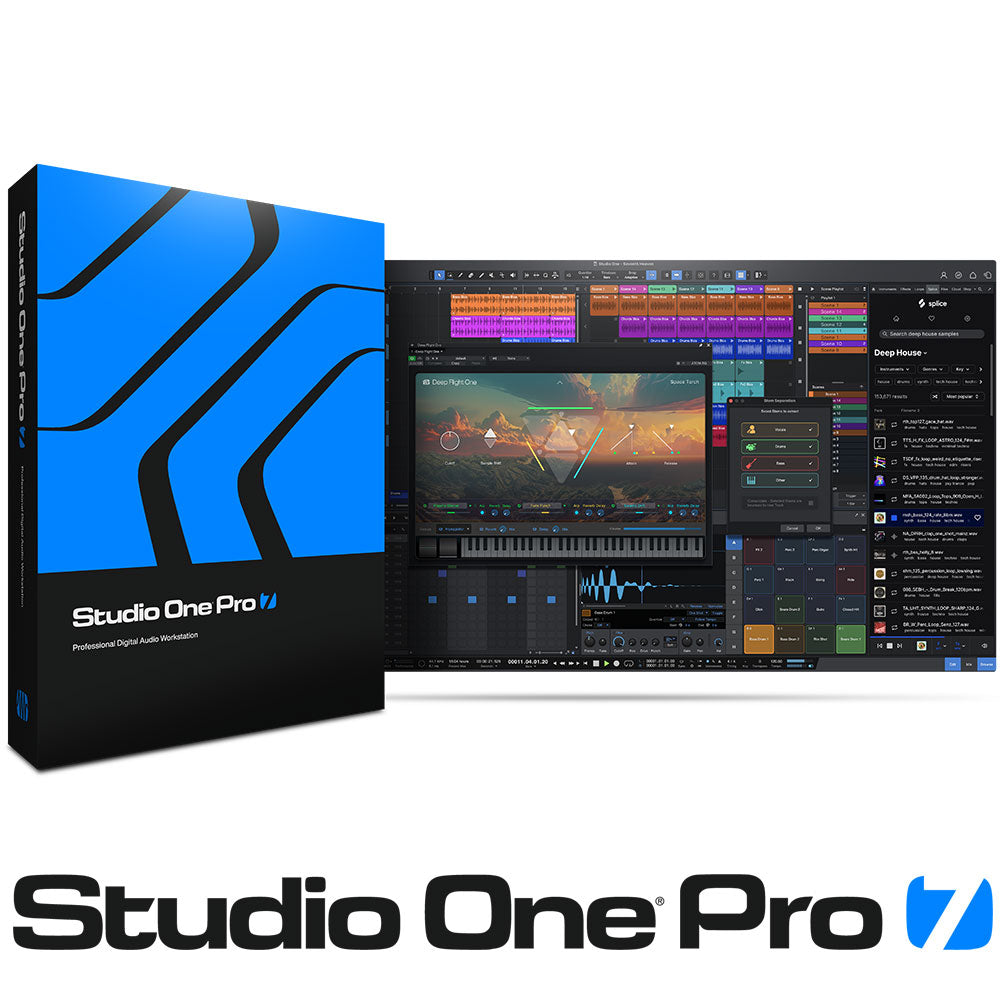 PreSonus Studio One 7 Pro - Digital Audio Workstation Software